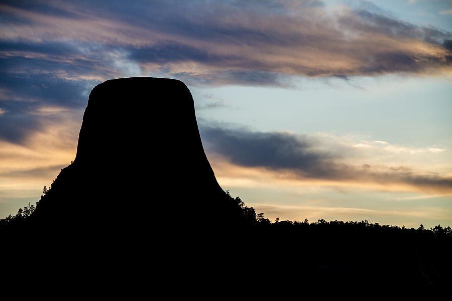 Devils Tower Sunset Photograph by David M Porter - Pixels