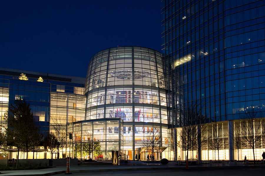 Devon atrium at night Photograph by Duane Angles - Pixels