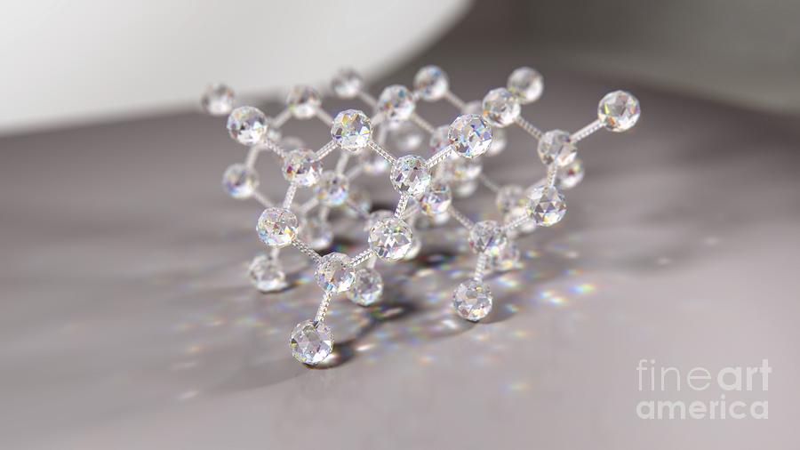 Diamond Structure, Artwork Photograph by Equinox Graphics - Fine Art ...