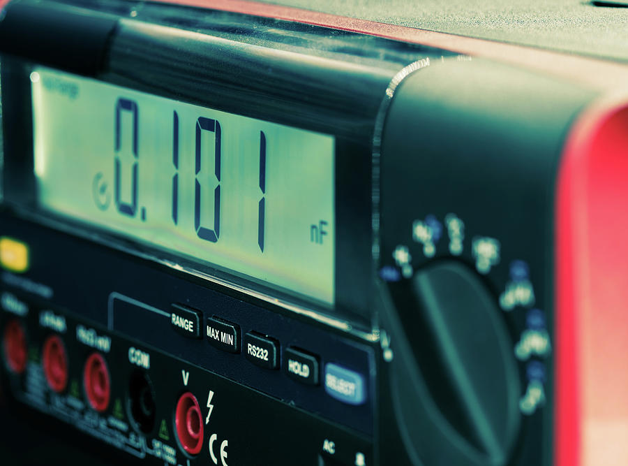 Digital Display On An Electronic Measuring Instrument Photograph by ...