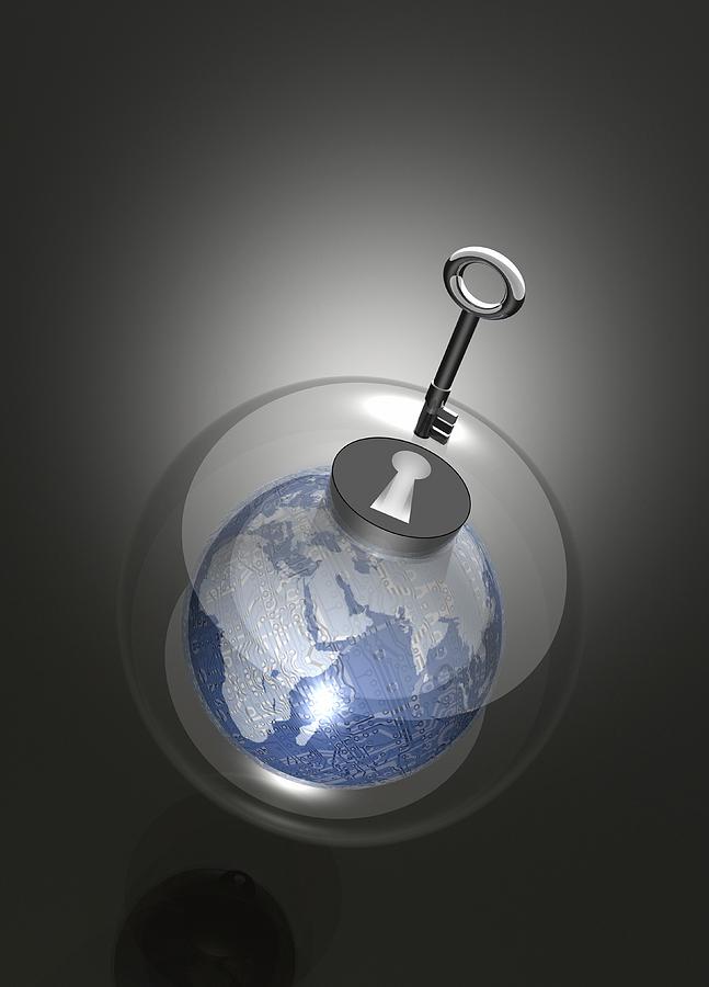 Digital Security Photograph By Victor Habbick Visionsscience Photo
