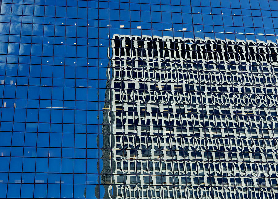 Distorted Building Reflections Photograph by Robert Keenan - Pixels