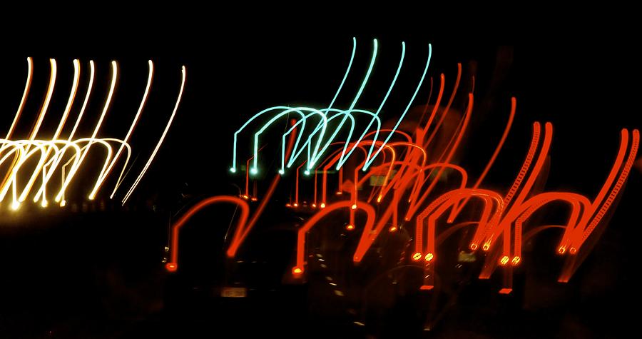 Distorted Lights Photograph by Anthony Gawrys