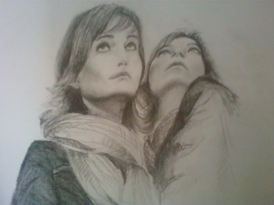 Distressed Damsels Drawing by Ayushi Puri | Fine Art America