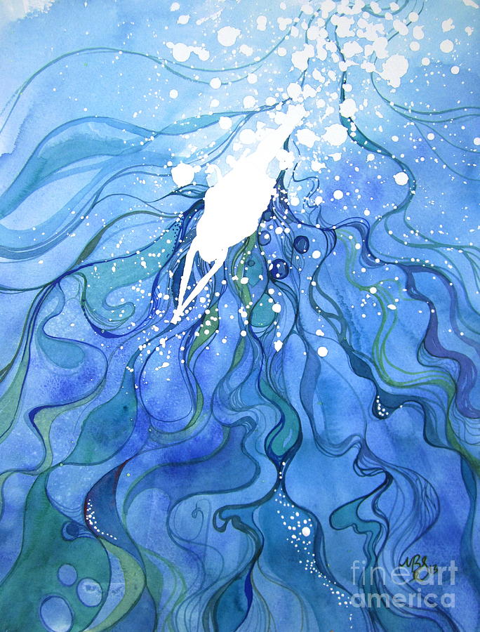 Dive Painting by Maya Murano - Fine Art America