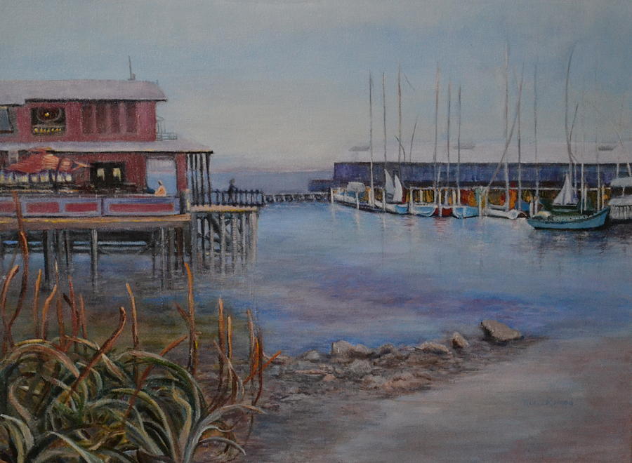 Dockside Painting by Doris Roland - Fine Art America