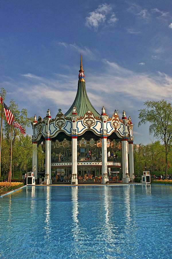 Double Carousel Photograph by Tom Winfield - Fine Art America