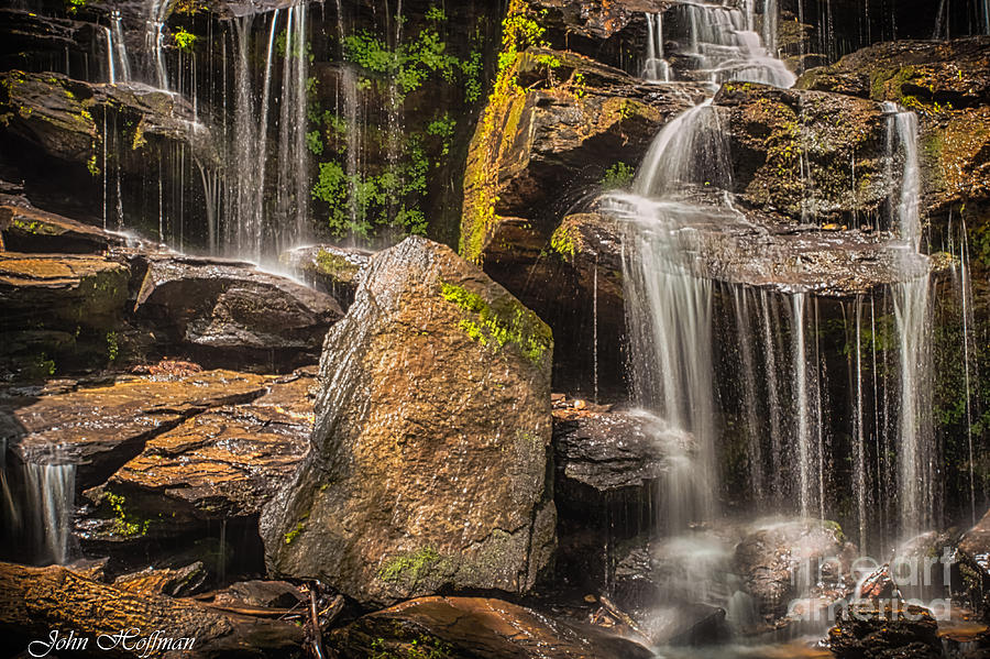 Double Falls Photograph by John Hoffman - Fine Art America