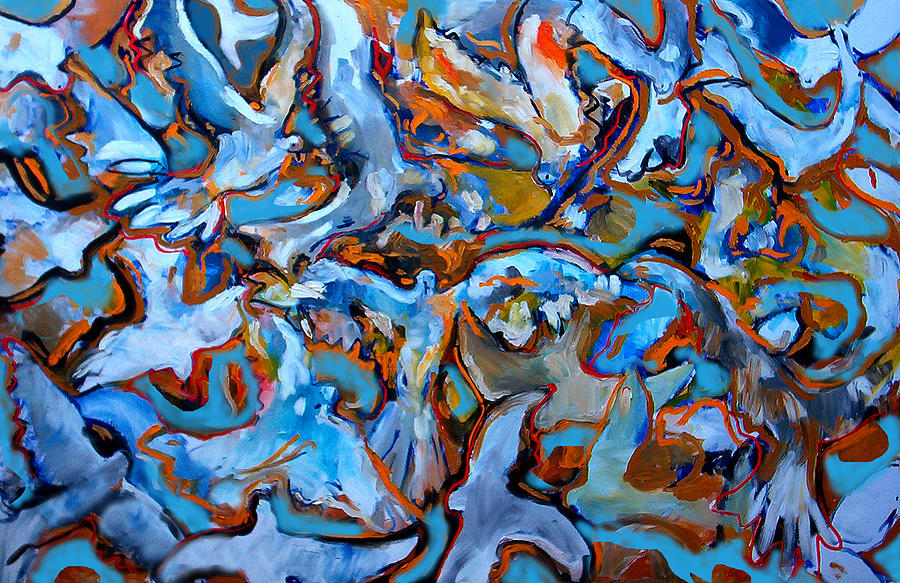 Doves Painting by Daniel Bonnell - Fine Art America