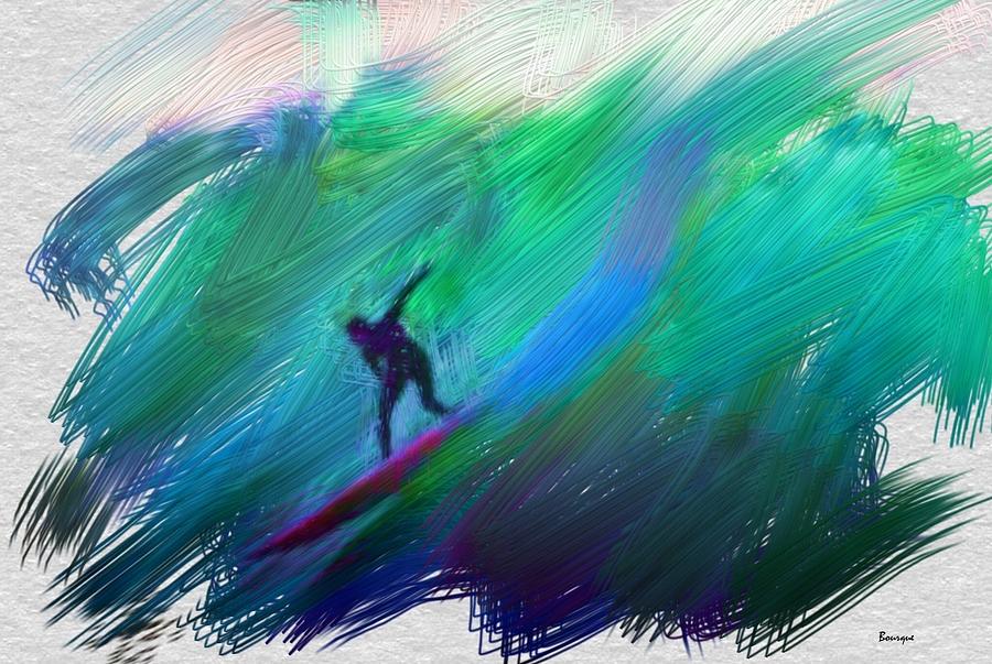 Down The Mountain 1 Digital Art by Pierre Bourque - Fine Art America