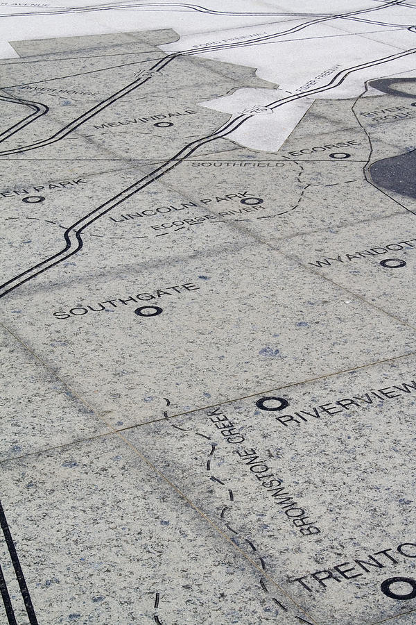 Downriver Map Photograph by Gary Marx