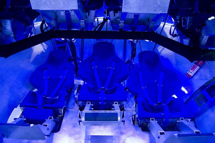 Dragon capsule interior by Science Photo Library