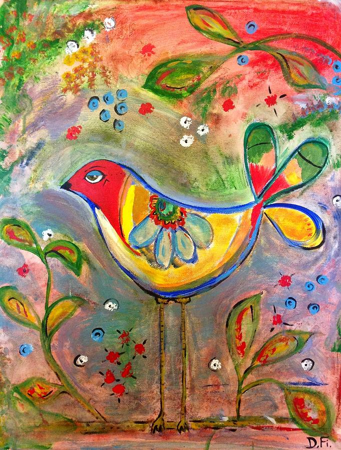 Drew bird Painting by D Fi - Fine Art America
