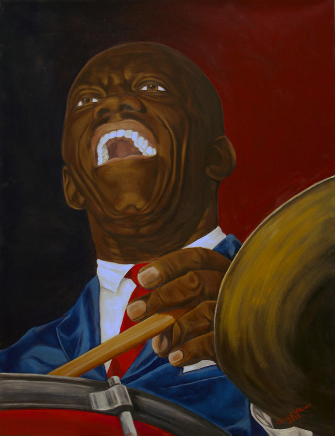 Drummer Painting by Cecil Williams - Fine Art America