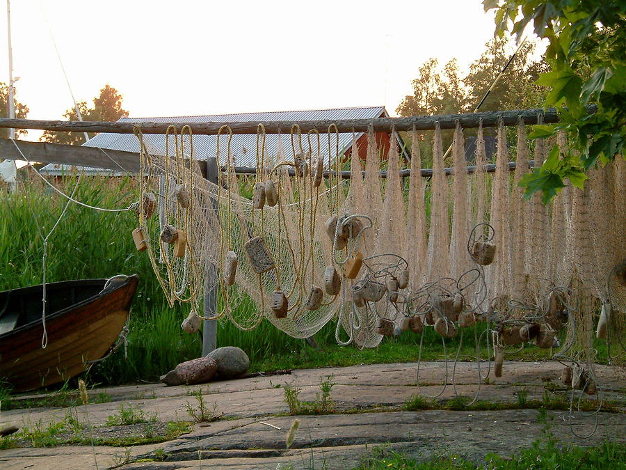 Drying Nets Photograph by Anders Skogman | Fine Art America