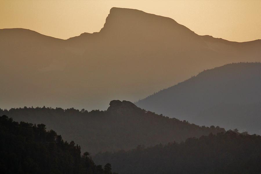 Dusk Mountain Patterns Photograph by David Broome - Pixels