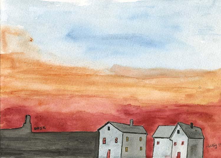 Dusk Painting by Robert Wittig - Fine Art America