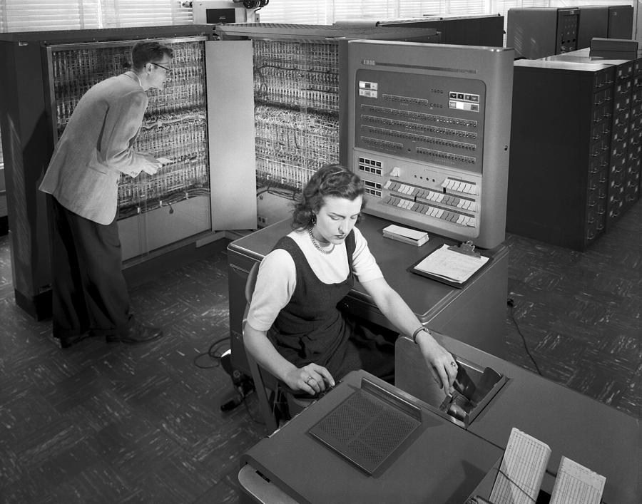 Early computers Photograph by Science Photo Library