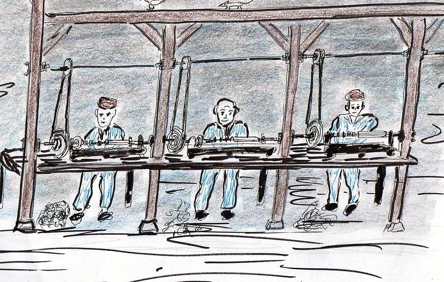 Early Employment Drawing by Clyde Stewart - Fine Art America