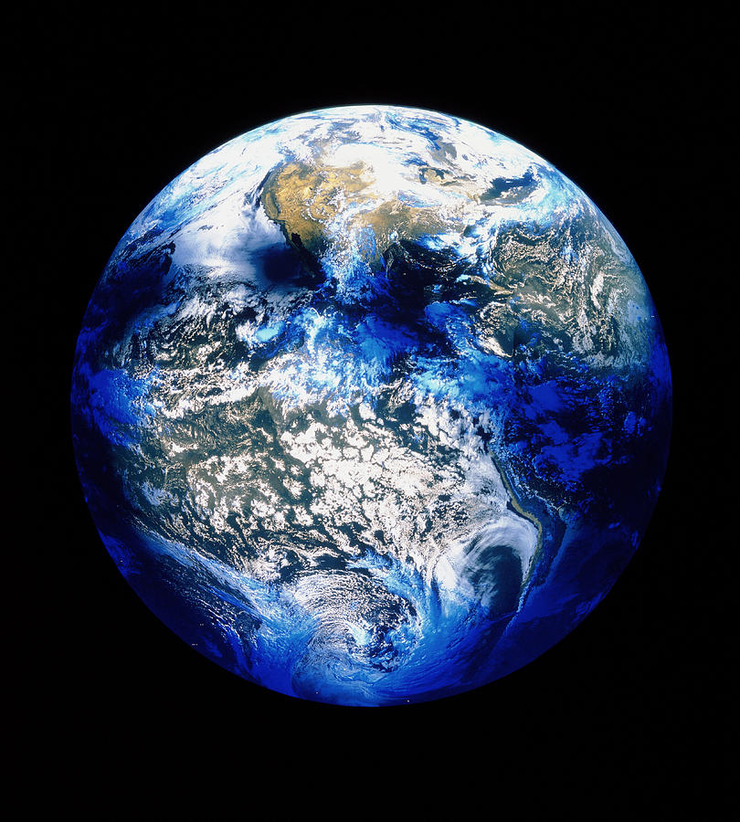 Earth During Total Solar Eclipse Photograph by Science Photo Library ...