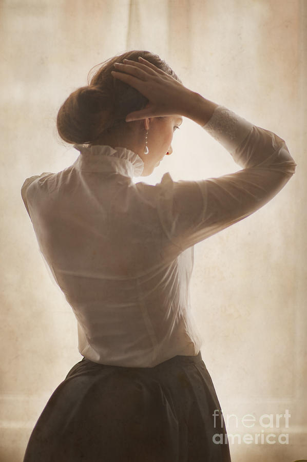 Edwardian Woman Styling Her Hair Photograph By Lee Avison Fine Art