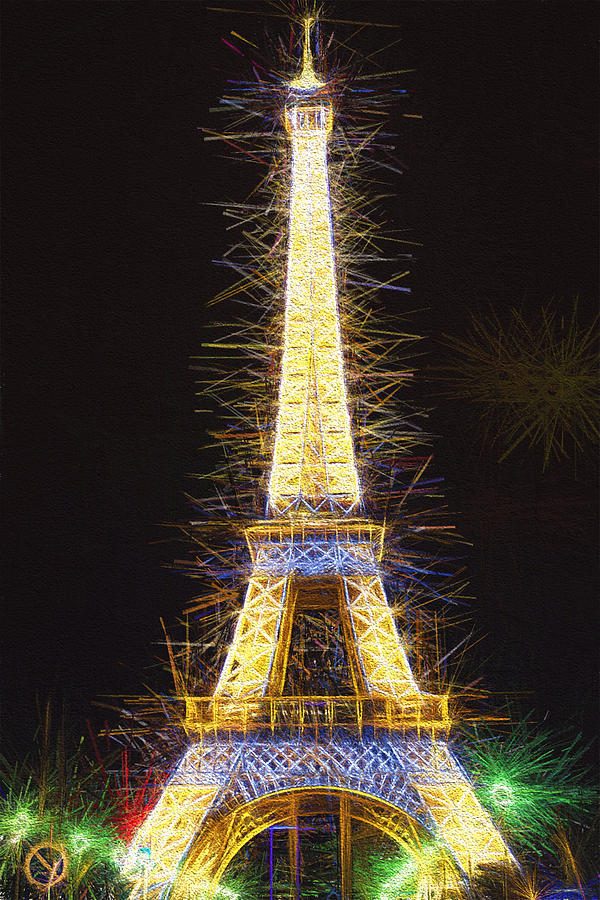 Eiffel Tower Abstract Photograph by Henry Inhofer - Fine Art America