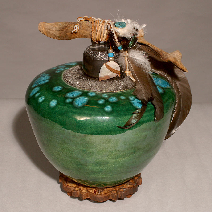 Emerald Wave Ceramic Art by Beth Gramith - Fine Art America