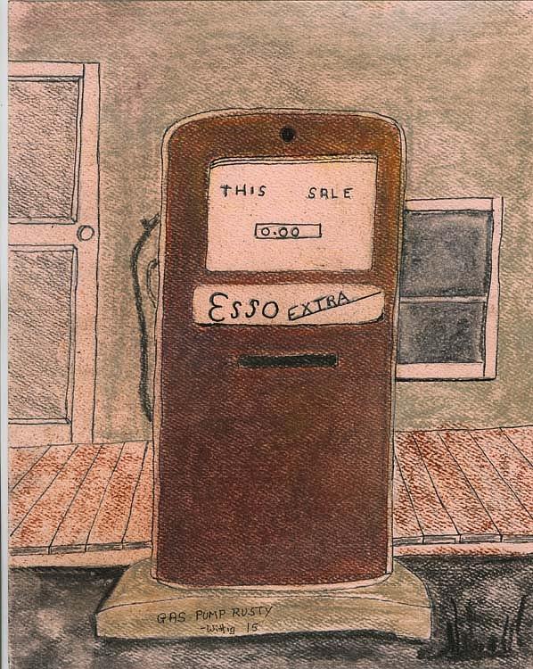 Esso Drawing by Robert Wittig - Fine Art America