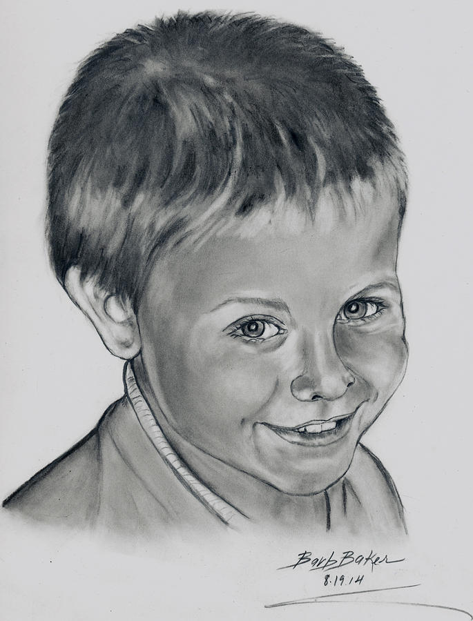 Ethan Drawing by Barb Baker - Fine Art America