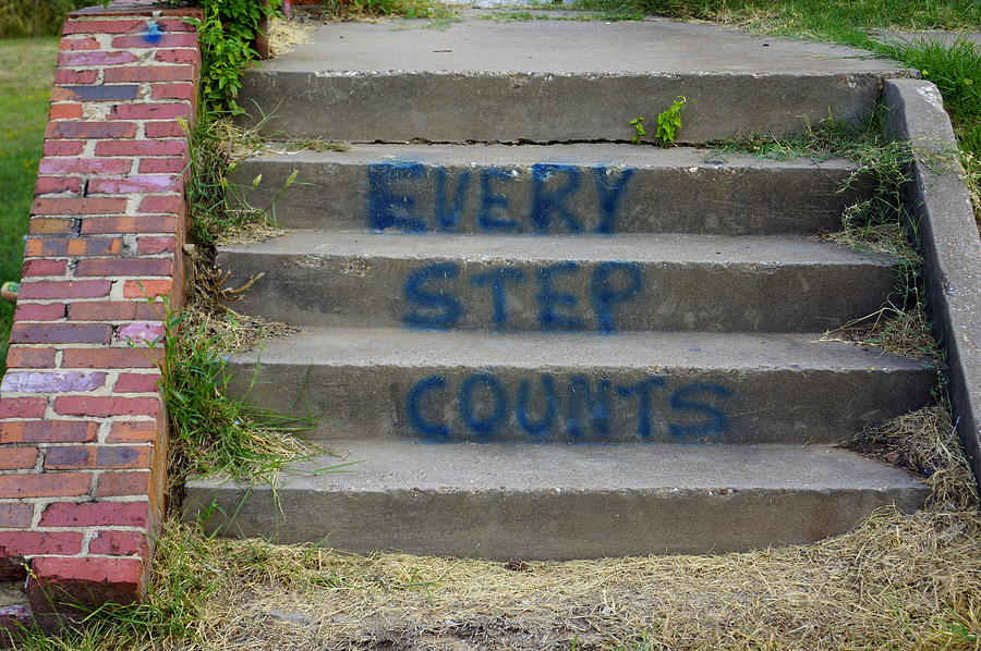 Every Step Counts Photograph by Darrell Clakley - Pixels