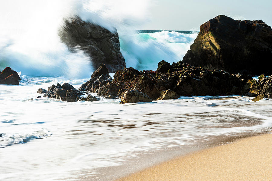 Exploding Waves On The Garrapata Beach Photograph by Rick Saez - Fine ...