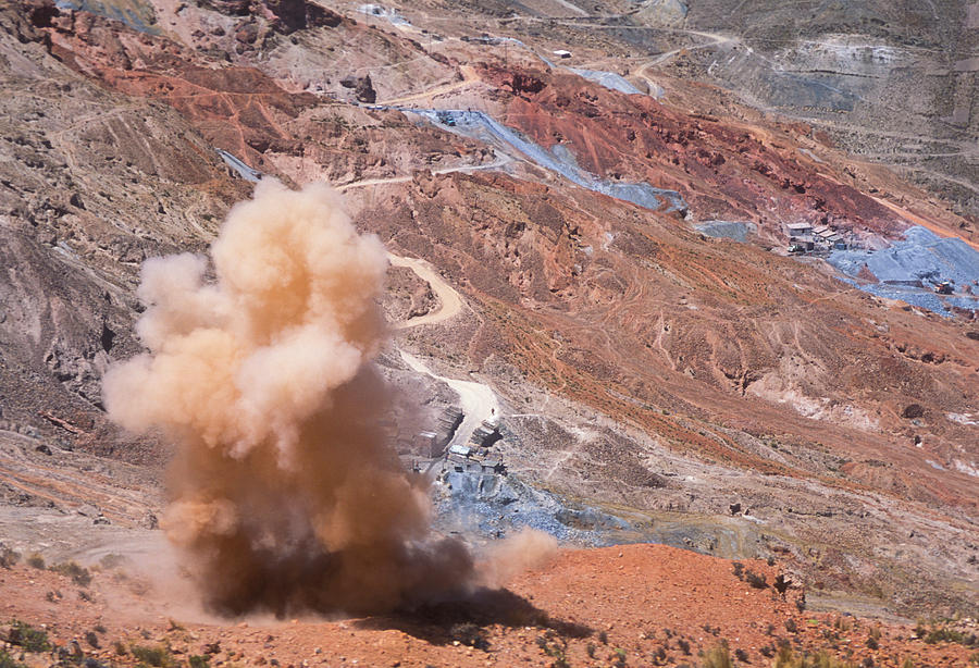 Explosion On A Hillside Photograph by Peter Mcbride - Pixels