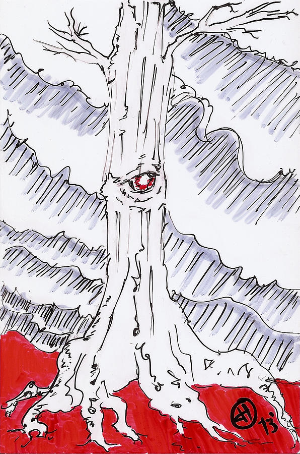 Eye of the Tree Drawing by Jo Neski - Fine Art America