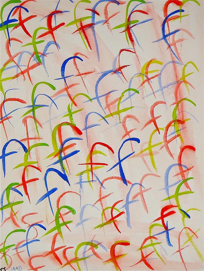 F Pattern Painting by Troy Thomas - Fine Art America
