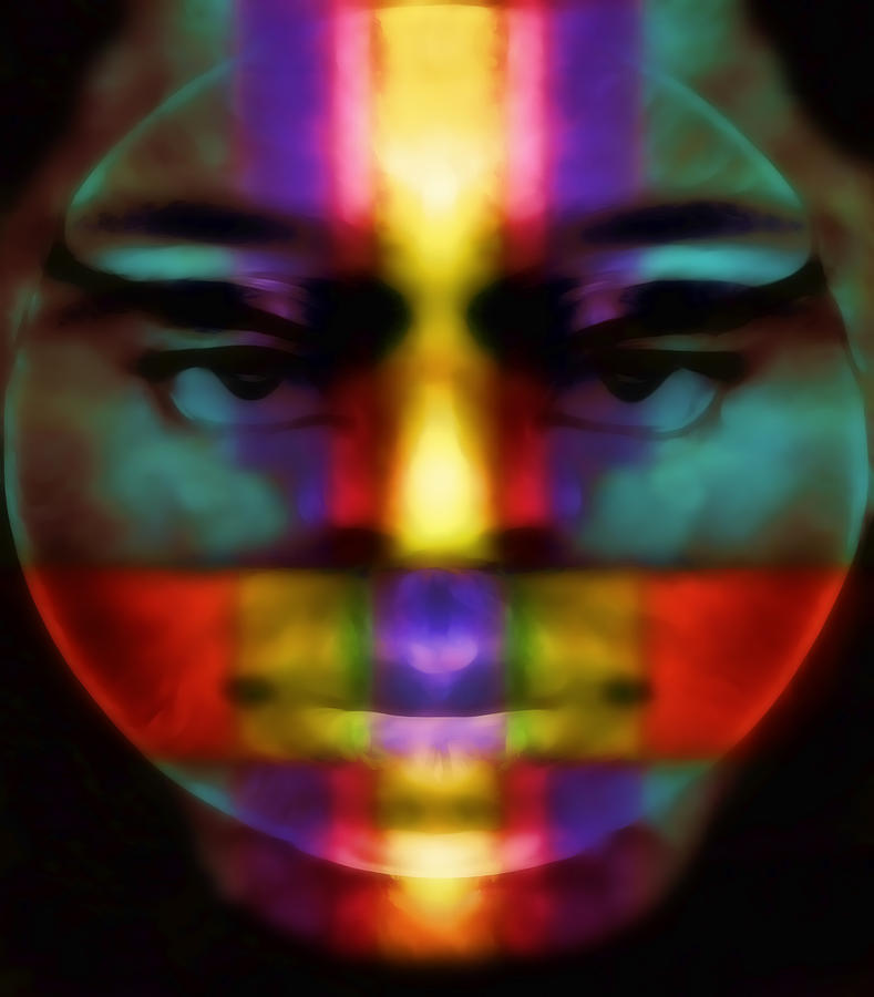 Face Abstraction 18 Digital Art by Devalyn Marshall - Fine Art America