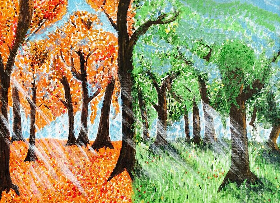 Fall Into Spring Painting by Joshua Doucet - Fine Art America