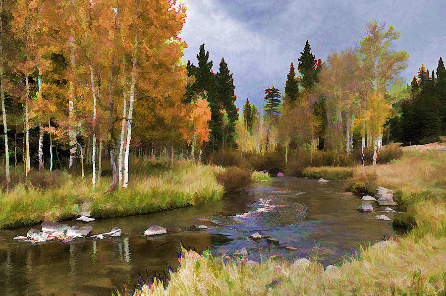 Fall Stream Digital Art by Carol Seefeldt - Fine Art America
