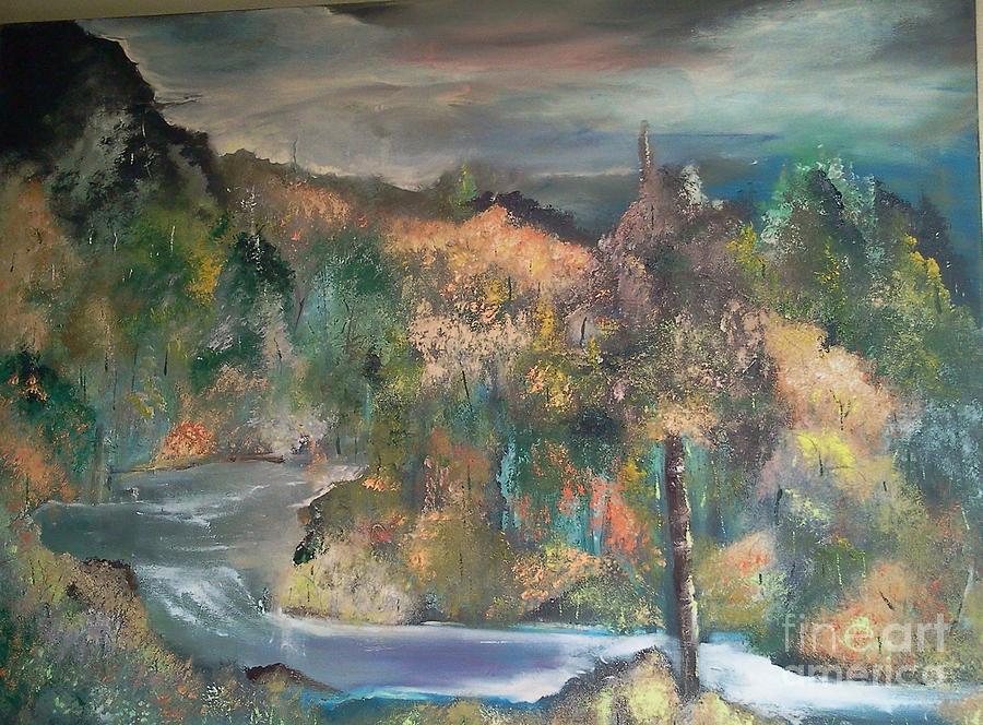 Fall The Trinity River Painting by Gregory Dallum - Fine Art America