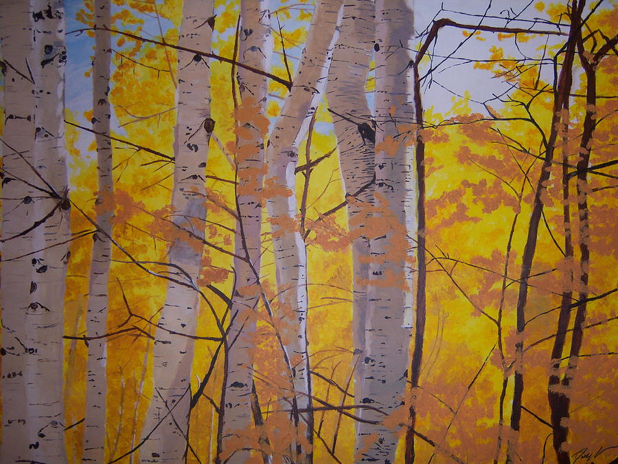 Falling into Fall Painting by Darcy Lewis - Fine Art America
