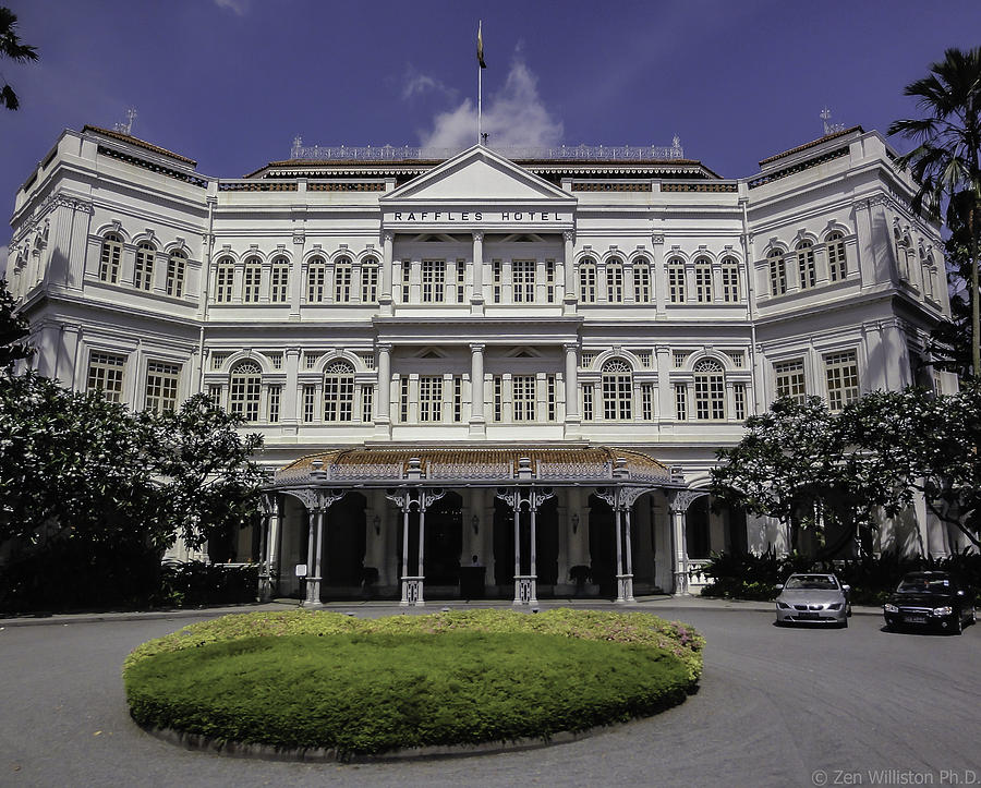 Famous Raffles Hotel Photograph by Zen Williston - Fine Art America