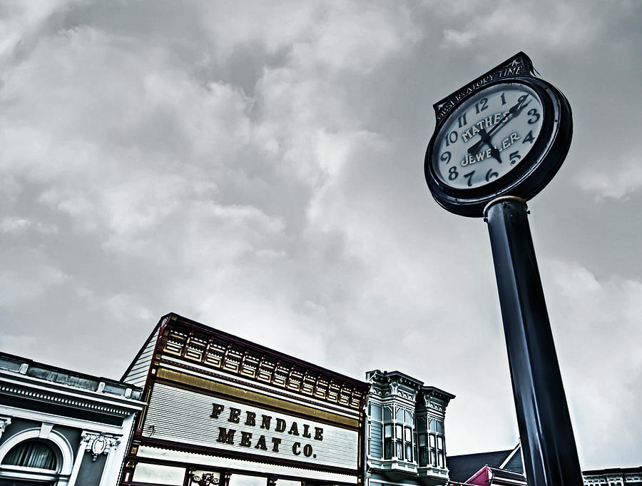 Ferndale Clock Photograph by Joan McDaniel - Fine Art America