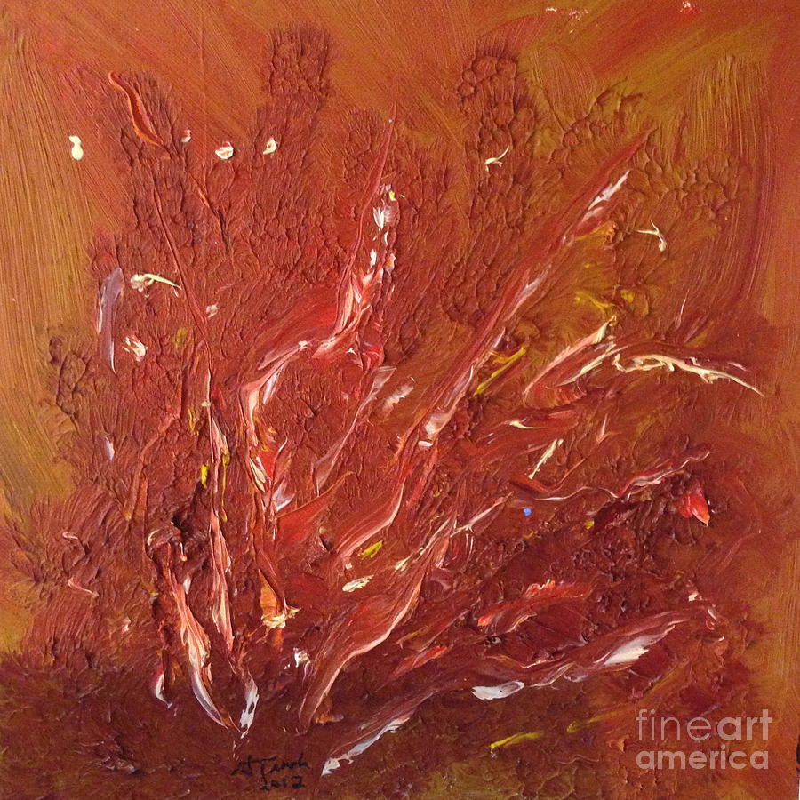 Fields on Fire Painting by Gaby Tench - Pixels