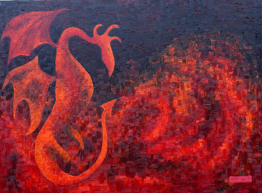 Fire Element Painting by Purple Moya | Fine Art America