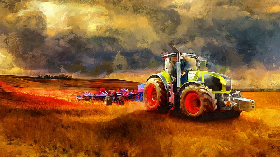 Fire Farm Digital Art by Josh Montgomery - Fine Art America