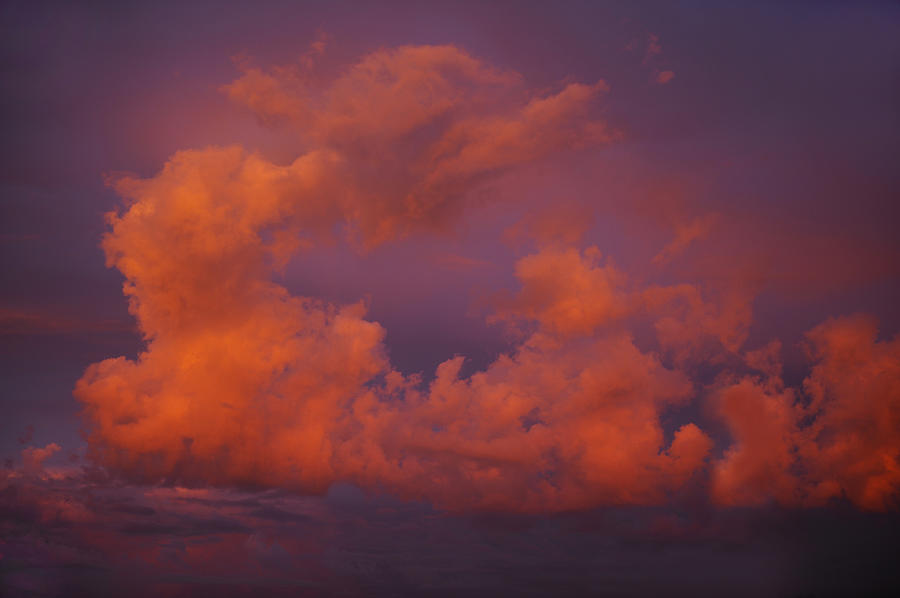 Fire in the Sky Photograph by David Lunde - Fine Art America