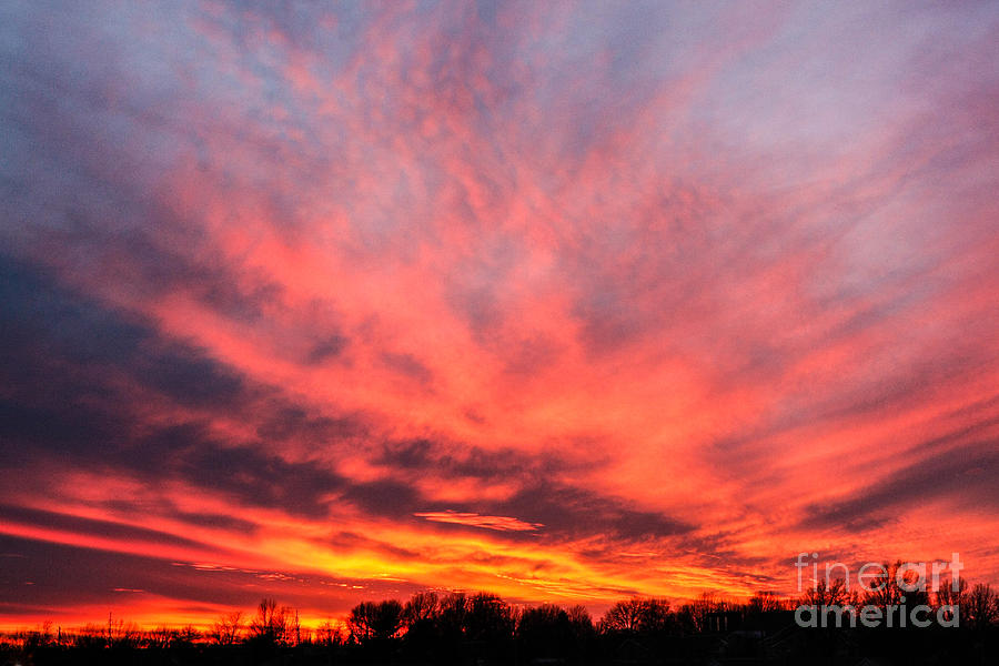 Fire in the Sunset Photograph by Terri Morris - Fine Art America