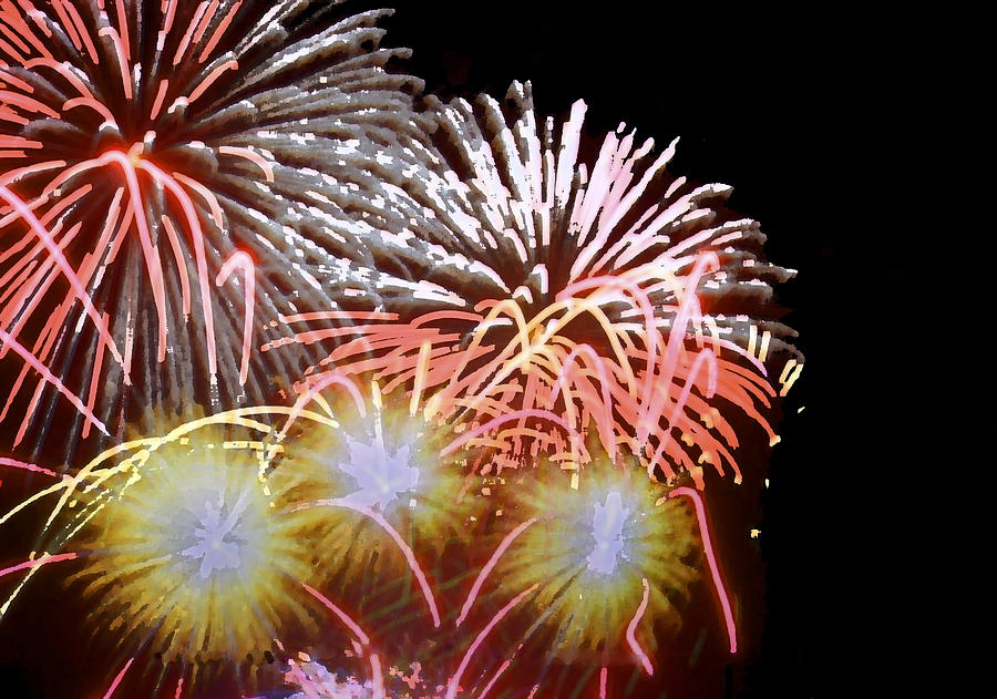 Firework Digital Art by Ronald Jansen - Pixels