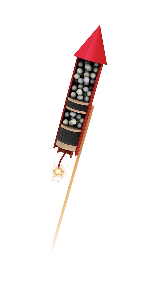 Firework Structure by Science Photo Library