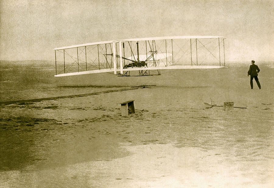 First Powered Flight Photograph by Underwood Archives - Fine Art America