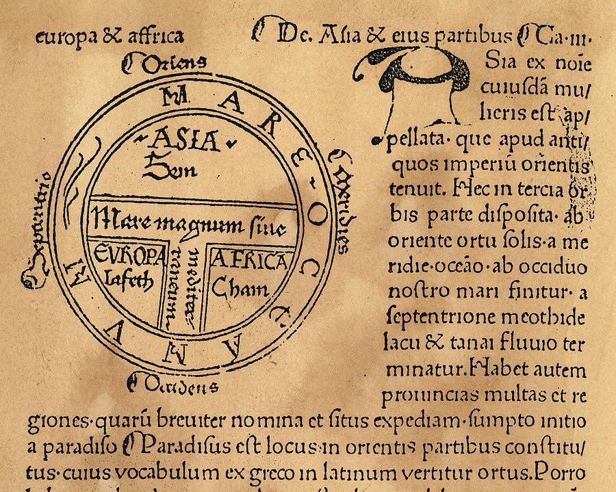 First Printed Map, 1472 Painting by Granger - Fine Art America
